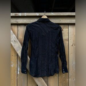 Wrangler | Tops | Vintage Wrangler Button Up Metallic Pinstripe Sparkle ...